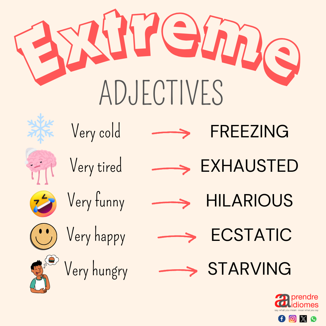Extreme adjectives – AAprendre idiomes